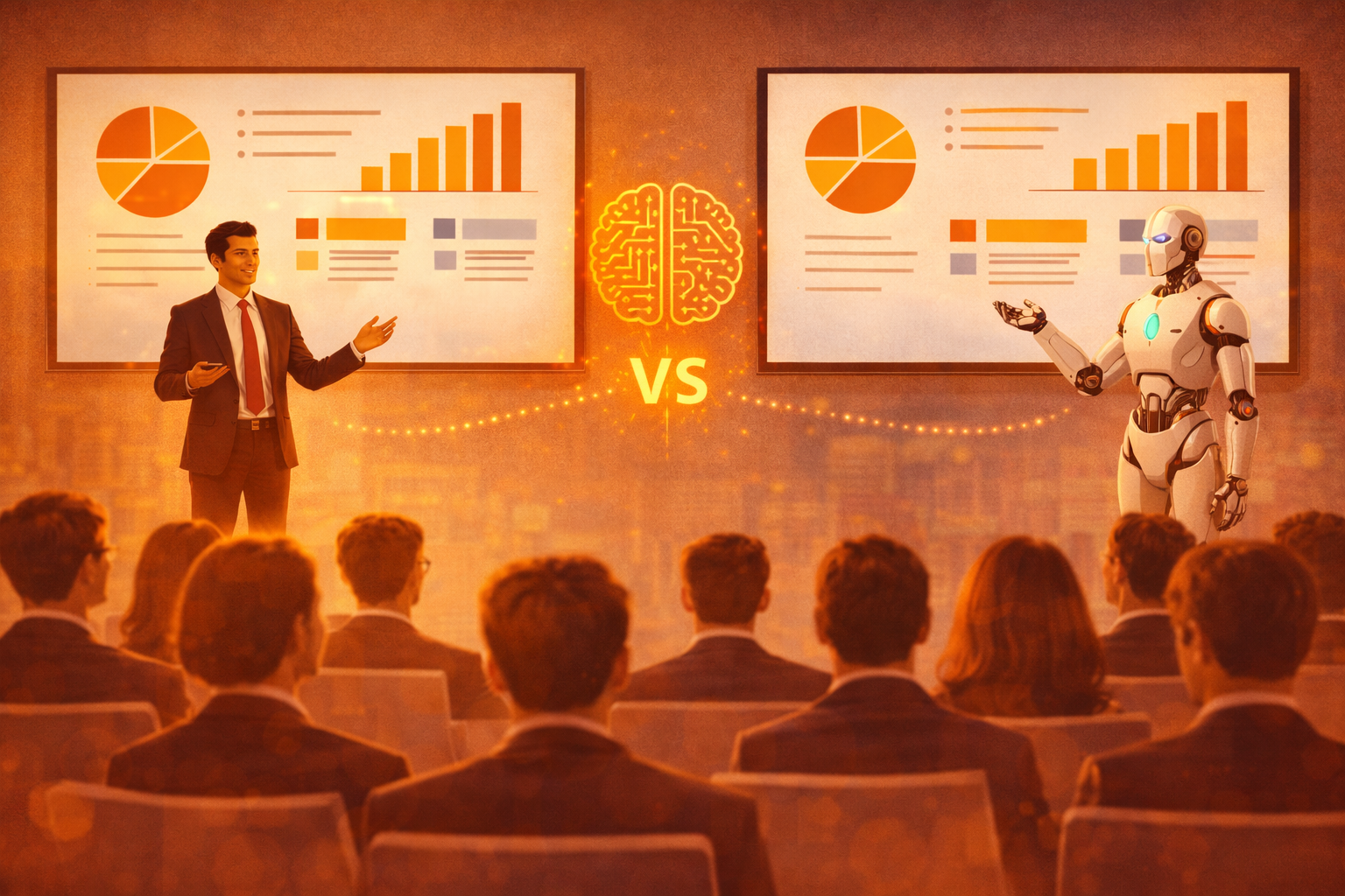 AI presentation design vs. human design. What delivers better?